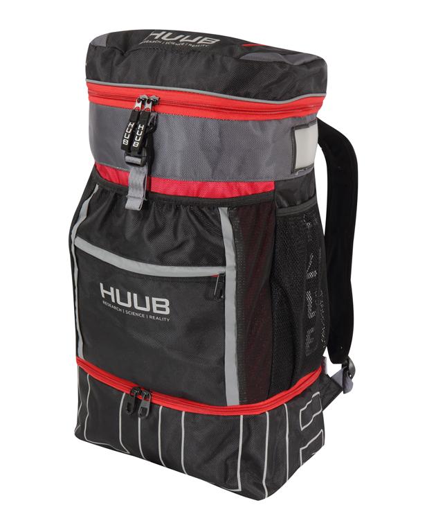 Transition Rucksack - Black/Dark Red — HUUB Australia
